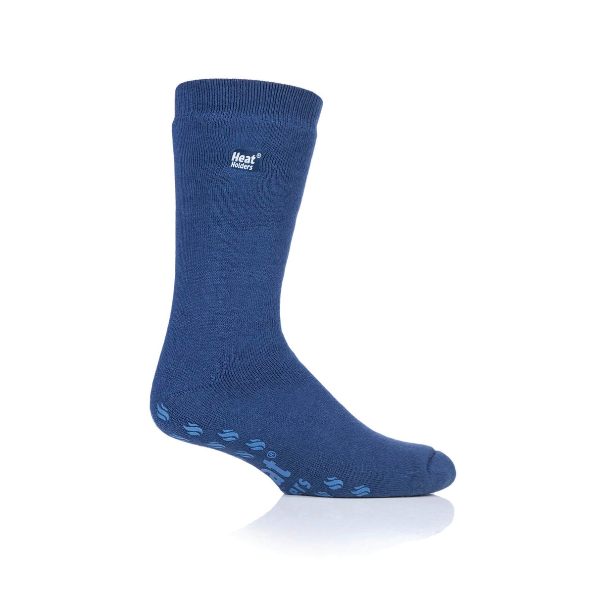 Mens IOMI Dual Layer Raynaud's Slipper Socks - Deep Blue – Heat Holders EU